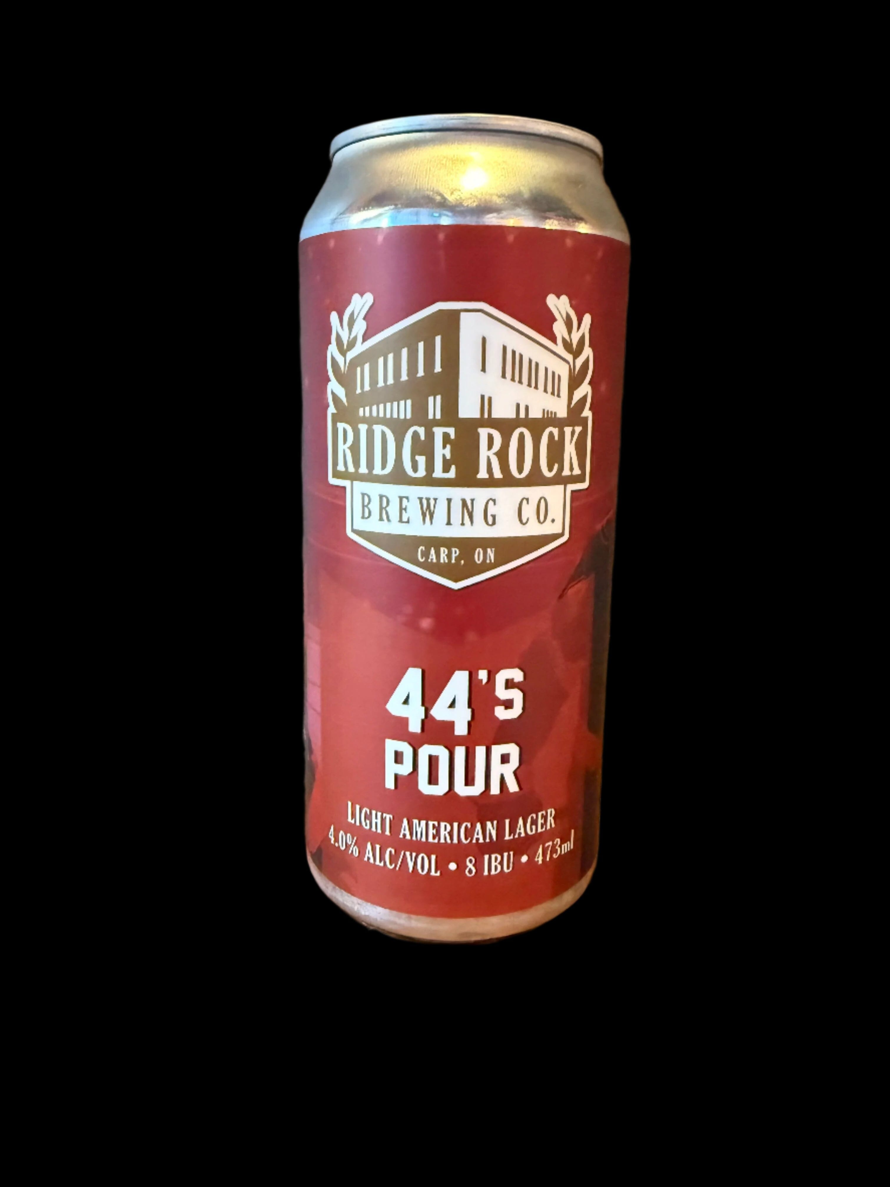 44's Pour ( Light Lager ) – Ridge Rock Brewing Company